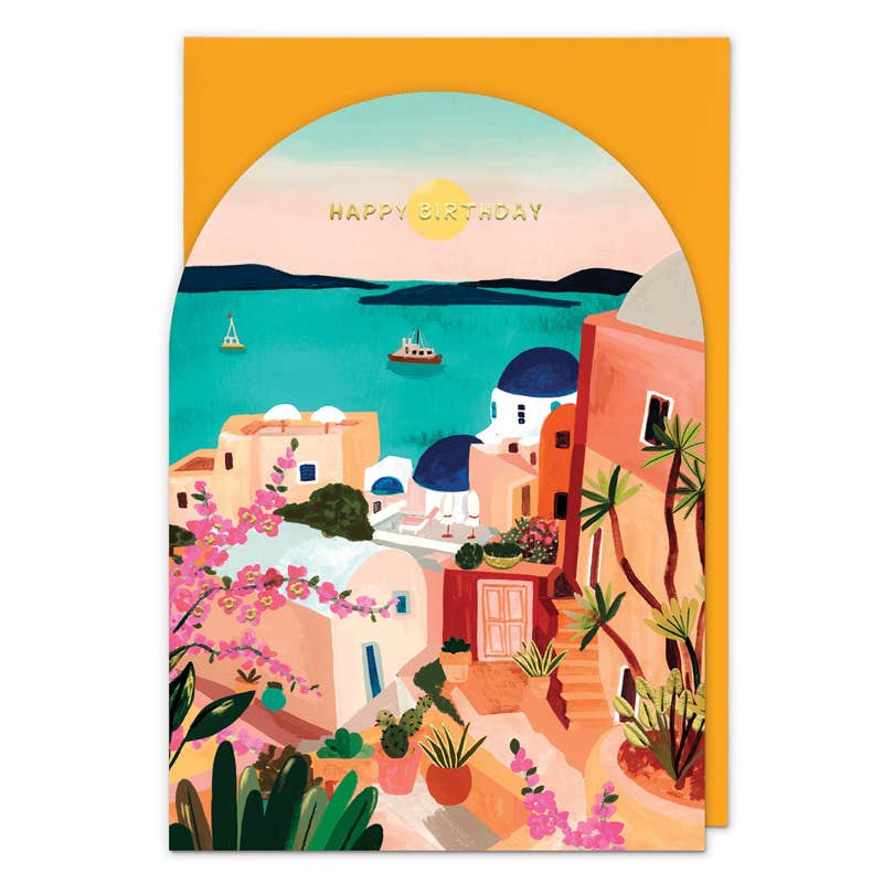 Redback Cards UK - Santorini Birthday Card– The Paper Parlour