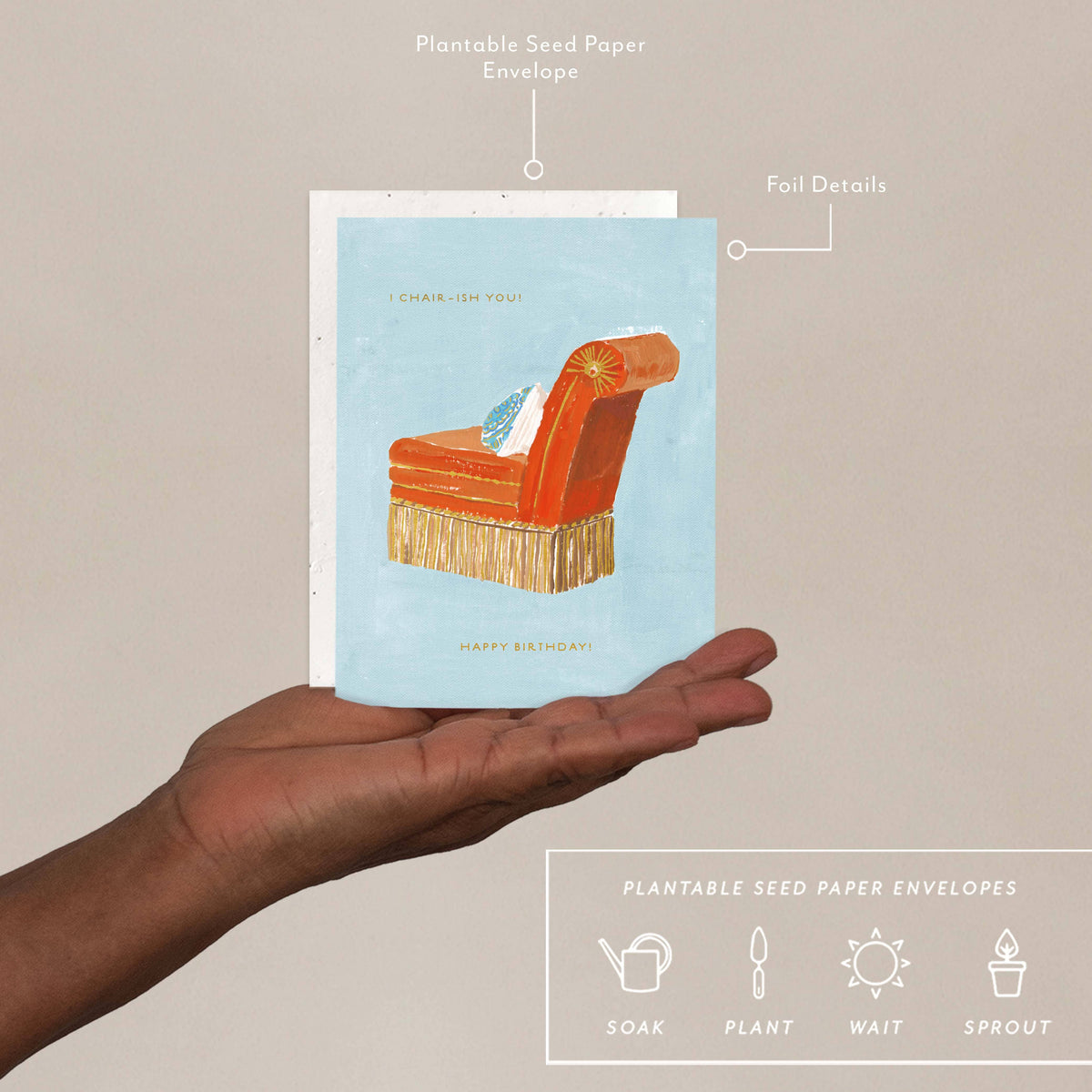 Seedlings - Chair-ish - Birthday Card– The Paper Parlour