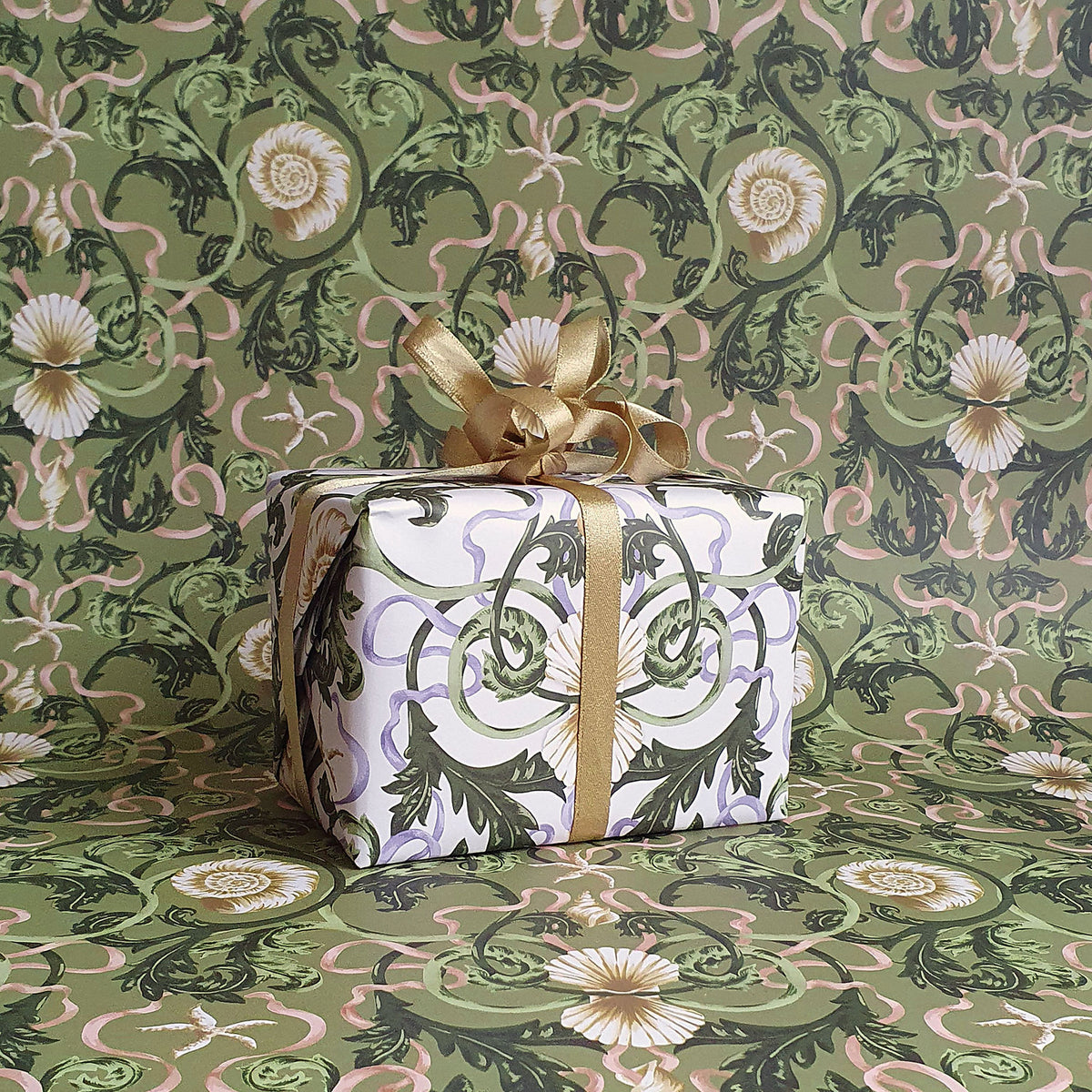 Tuppence Collective Shell Gift Wrap - Sea Shanty– The Paper Parlour