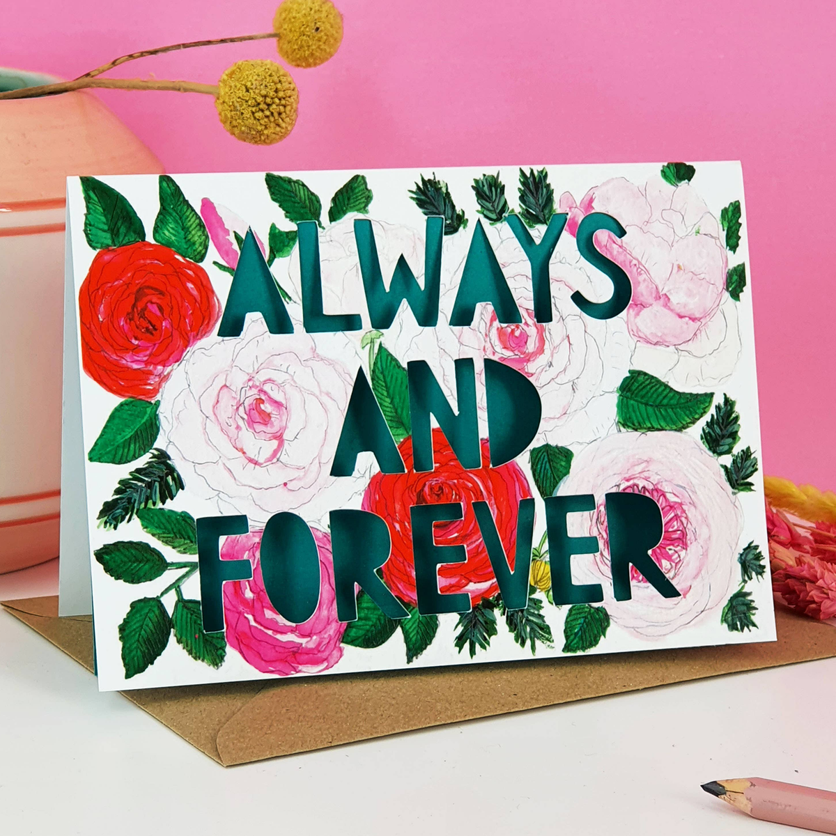 Miss Bespoke Papercuts - Always and Forever Paper cut Card– The Paper ...